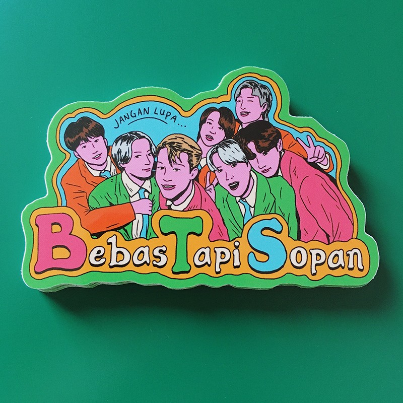 Jual Bebas Tapi Sopan - Vinyl Sticker | Shopee Indonesia