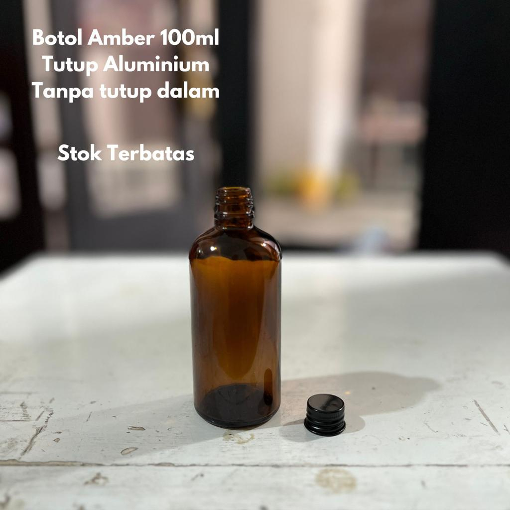 Jual Botol Amber Dengan Tutup Alumunium 100ml | Shopee Indonesia