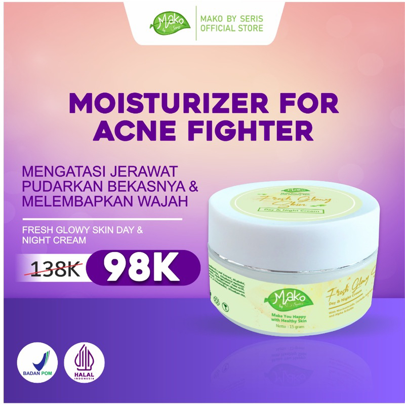 Jual Mako Fresh Glowy Skin / Day Night Cream / Krim Wajah | Shopee ...