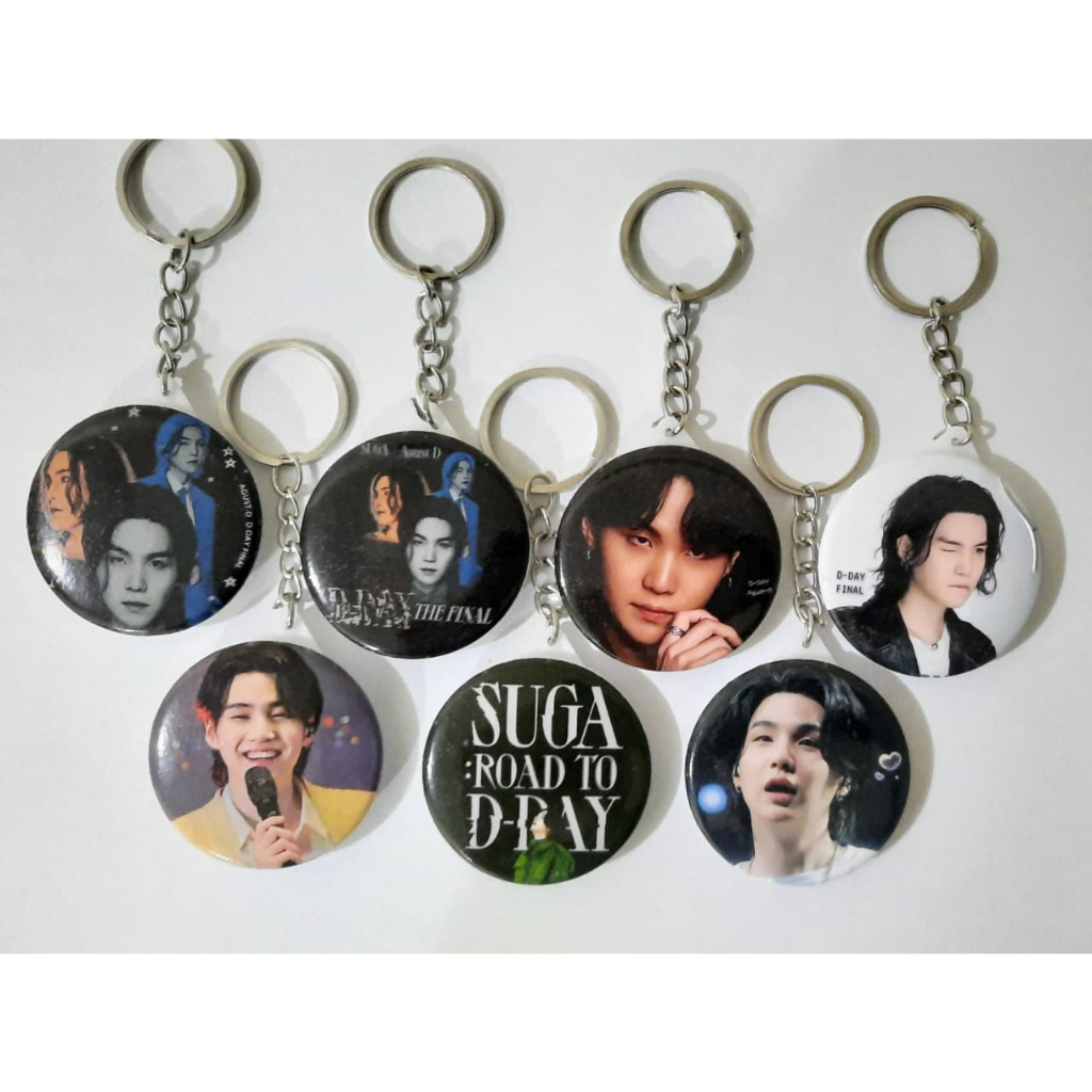 Jual Freebies Suga/bisa Custom/Freebies Gantungan kunci Suga Agust D tour/Gantungan kunci Suga D ...