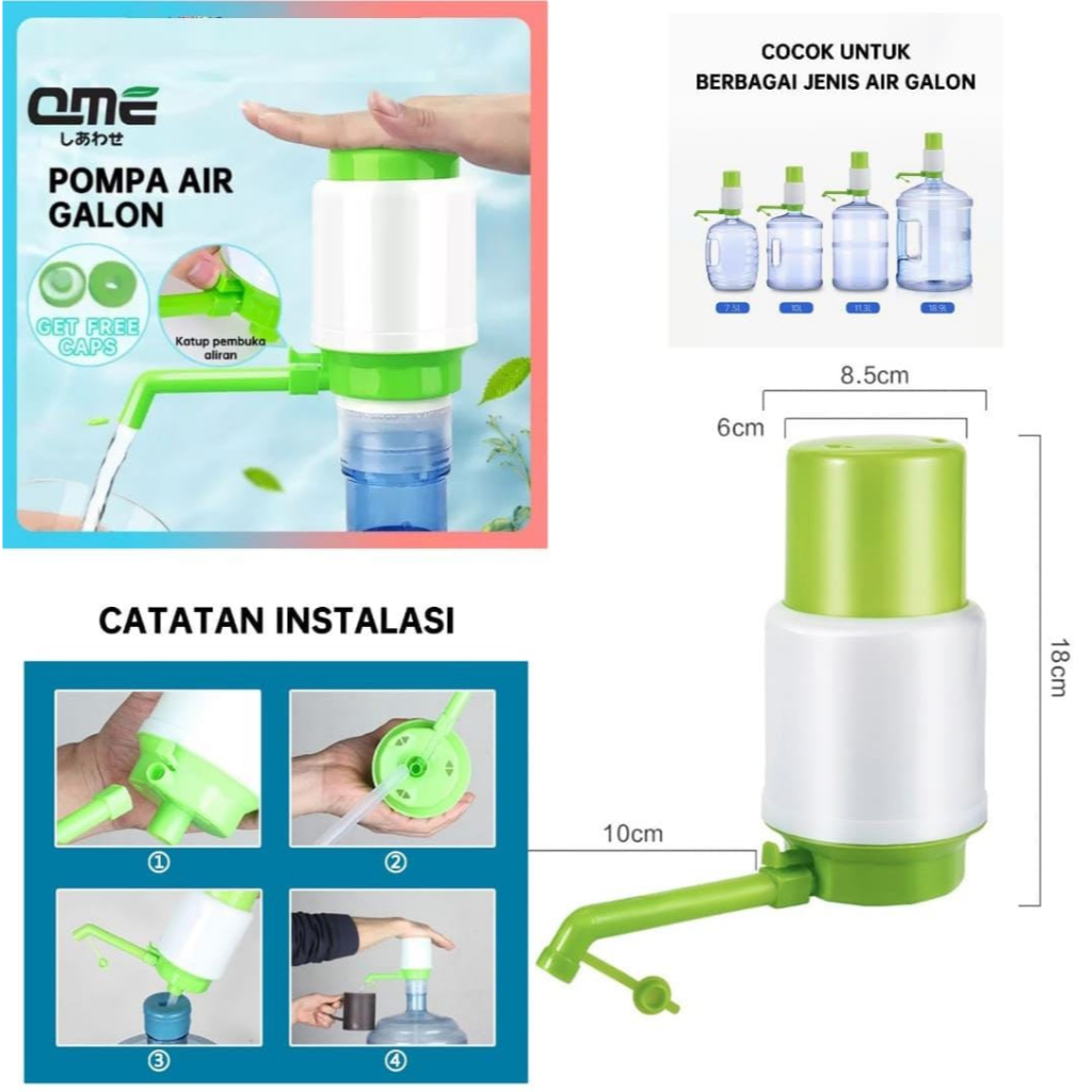 Jual Pompa Air Galon Manual QME | Shopee Indonesia