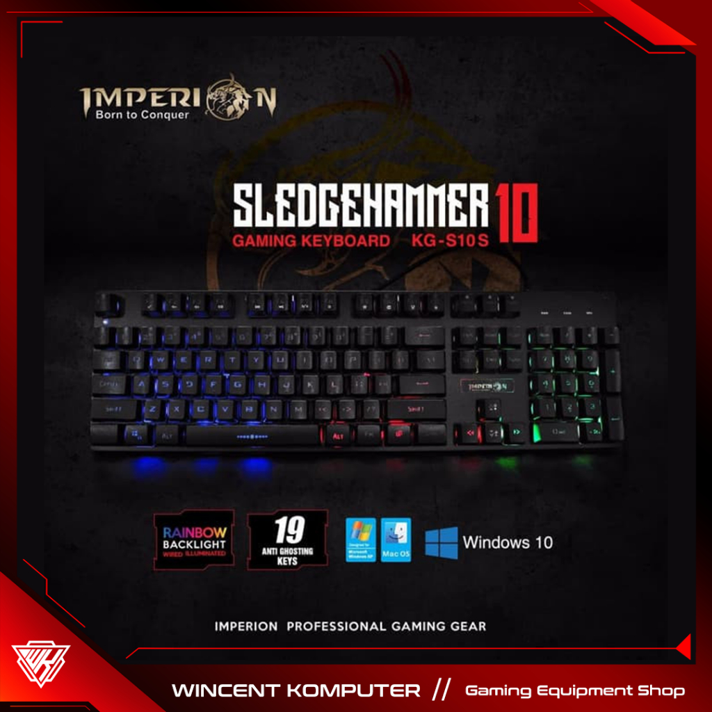 Jual Imperion Keyboard Gaming Sledge Hammer 10 | Shopee Indonesia