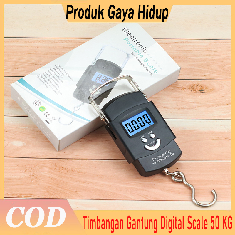 Jual Timbangan Gantung Digital Scale 50 KG Skala Gram Pegas Rumah ...