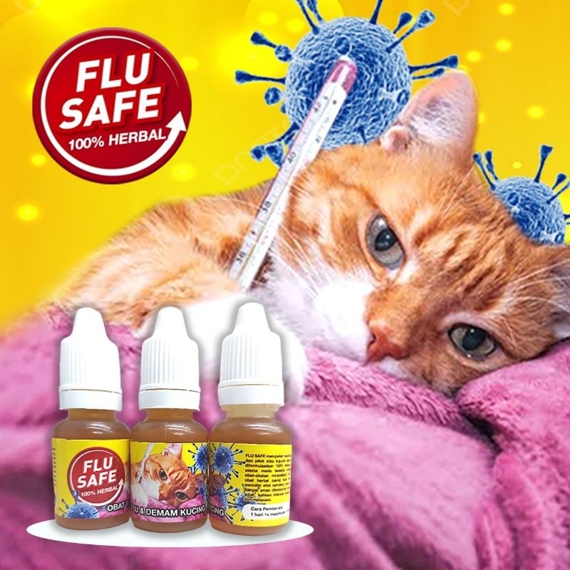 Jual FLU SAFE - Obat Flu Pilek Bersin Lemas Batuk Demam Kucing Kitten ...