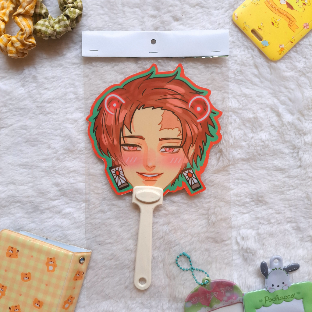 Jual hand fan JJK, TOKREV,BLUE LOCK, AOT, TRIGUN STAMPEDE, ONE PIECE ...