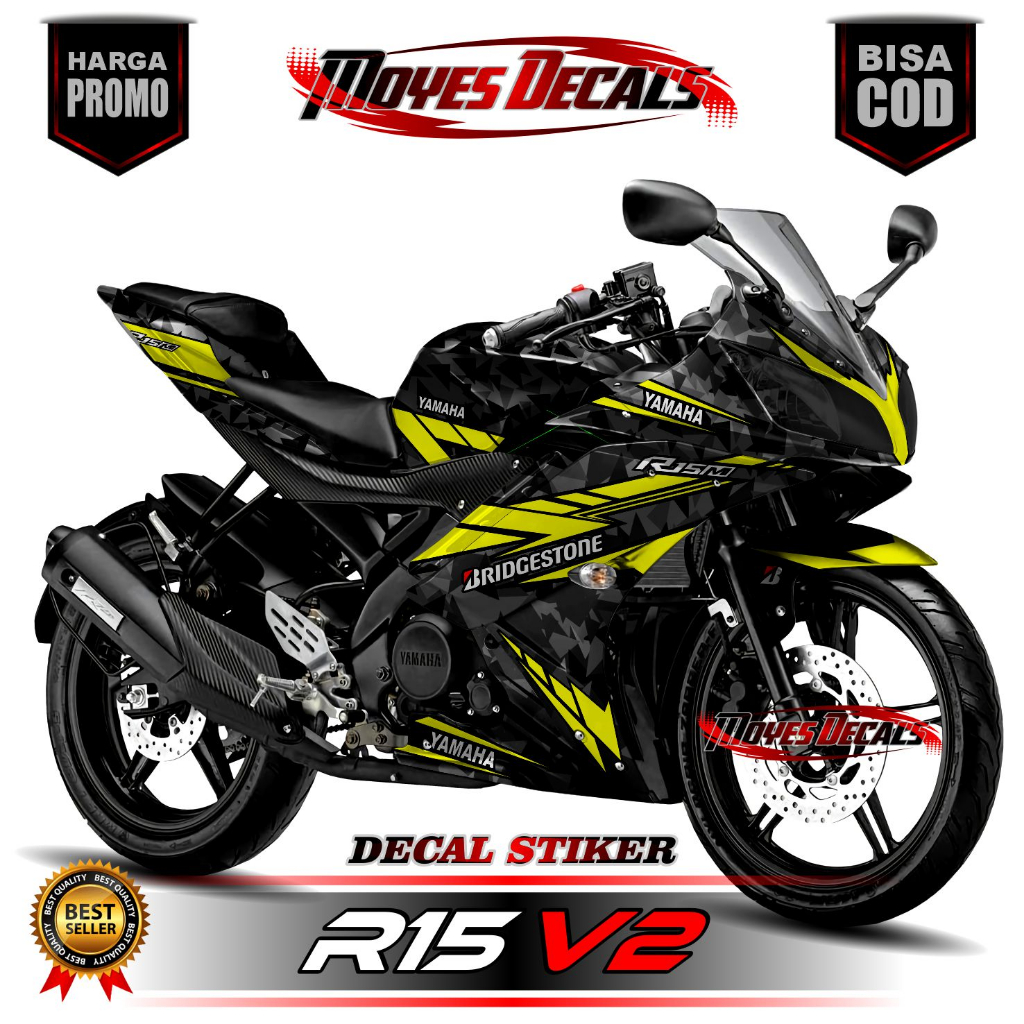 Jual Decal YAMAHA R15 V2 Full Body Stiker R15 V2 Full Body Striping R15 ...
