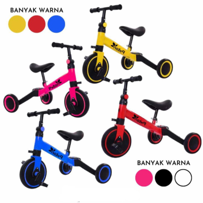 Jual sepeda anak roda 3/ 2in1 mainan anak sepeda keseimbangan balance ...