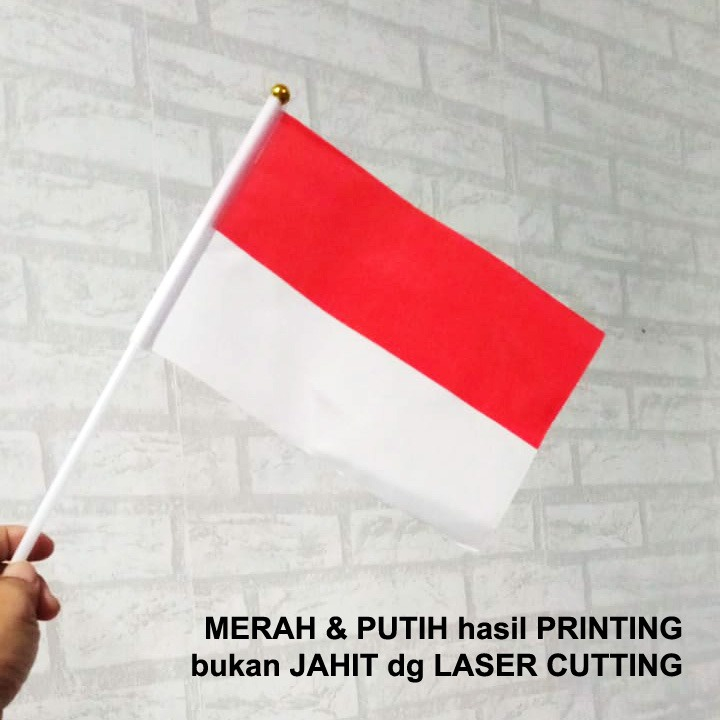 Jual VIRAL MURAH 2pcs BENDERA TANGAN INDONESIA BAHAN IMPORT HAND WAVING ...