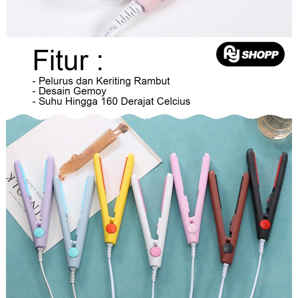 Jual Alat Catok Rambut Mini 2in1 Set Lurus dan Keriting | Shopee Indonesia