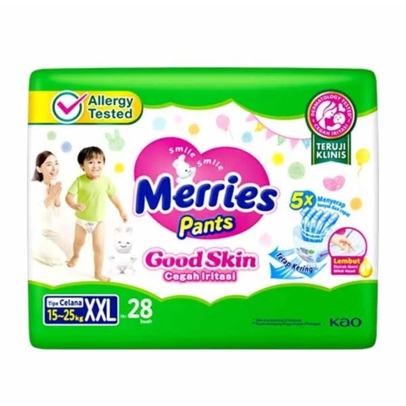 Jual Merries pants good skin S40/ M34/ L30/ XL26/ XXL28 | Shopee Indonesia