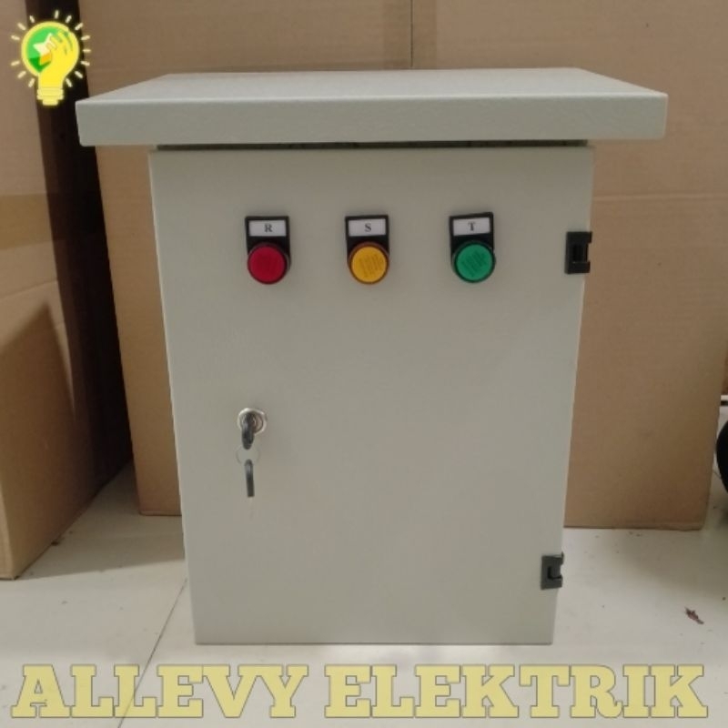 Jual BOX PANEL OUTDOOR 30X40X20 PLAT 1.2MM + PILOT LAMP RST (POWDER ...