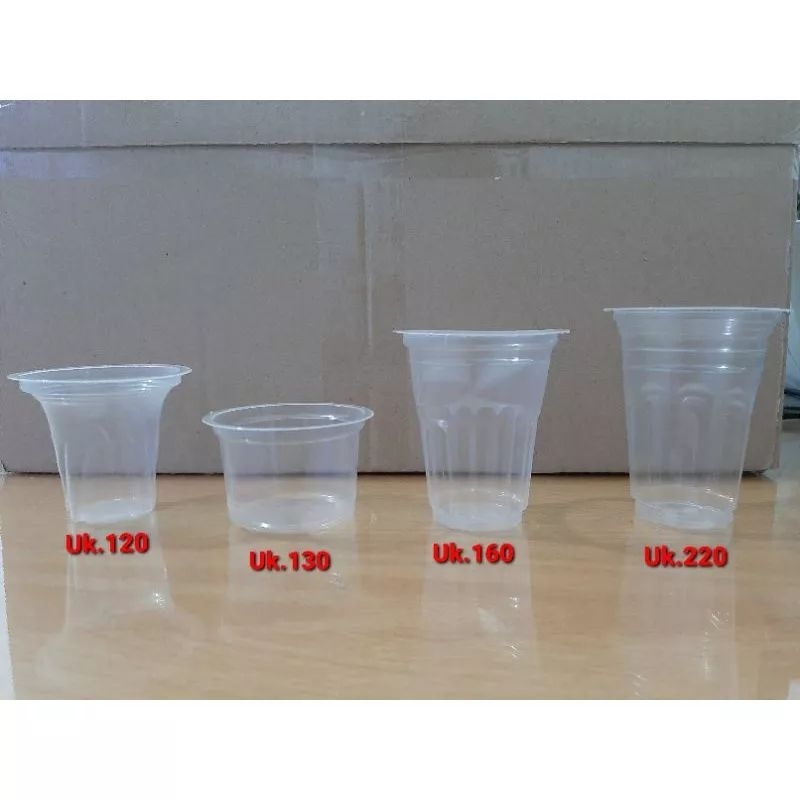 Jual Gelas Plastik Cup Aqua / Gelas Kopi 220ml 160ml 120m Ulirl Isi 50Pcs | Shopee Indonesia