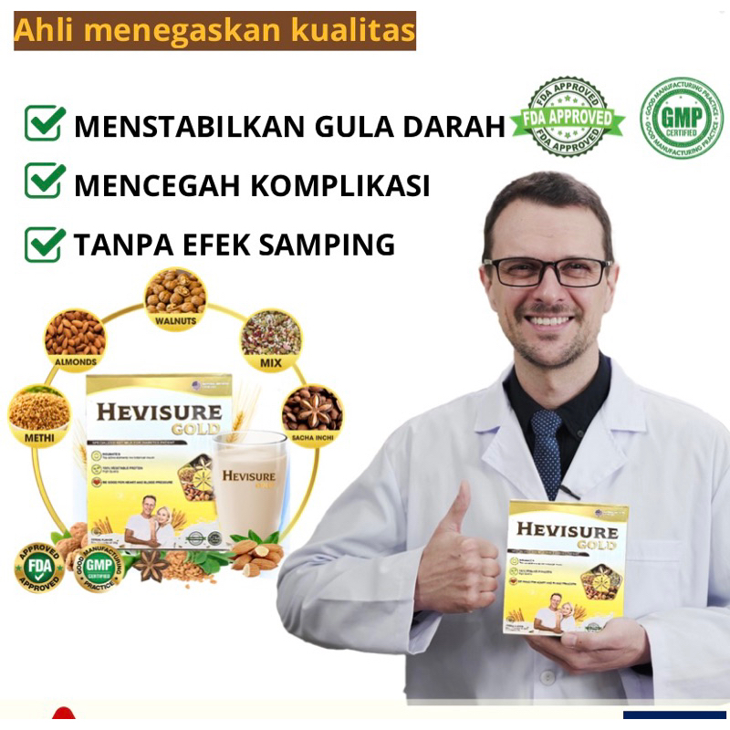Jual HEVISURE GOLD MILK OBAT DIABETES INSULIN PANKREAS KENCING MANIS ...