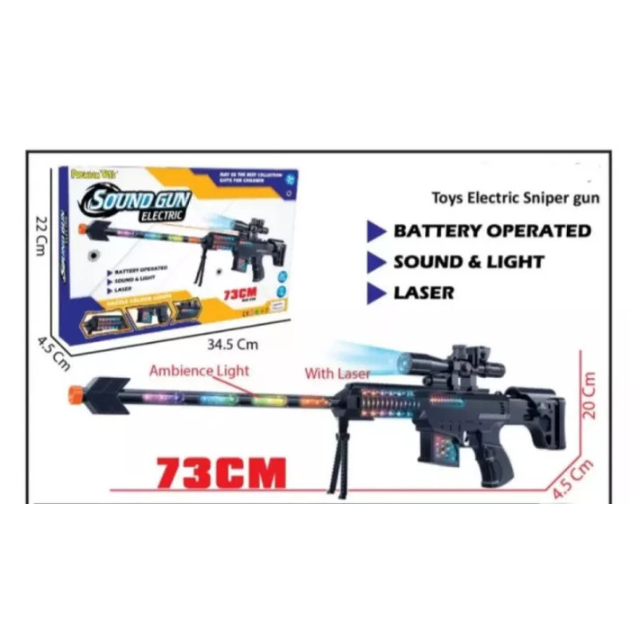 Jual Mainan Anak Tembak Tembakan Pistol Otomatis Ada Laser Suara dan Lampu | Shopee Indonesia