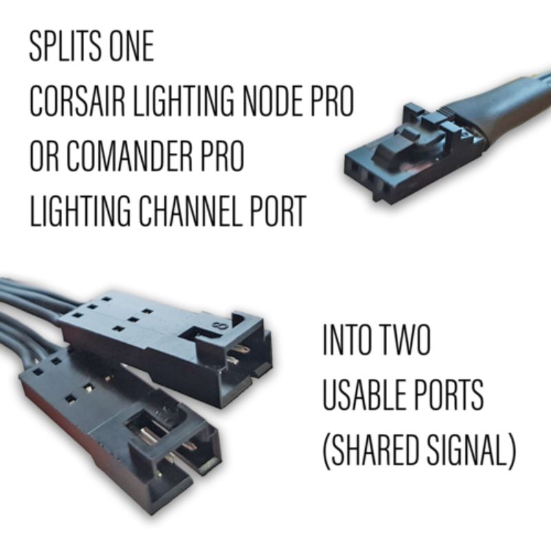 Jual Corsair Lighting Channel of Commander/Node Pro Splitter Cable 3 ...