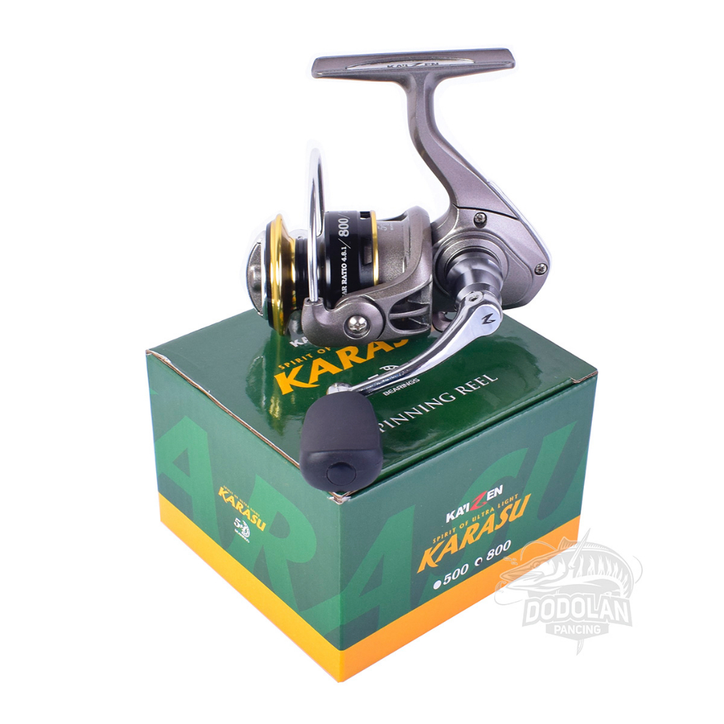 Jual Reel Spinning Kaizen Karasu Power Handle Pilih Ukuran 500 dan 800 ...