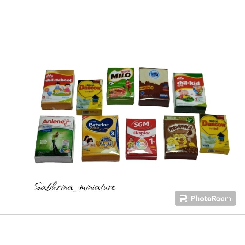 Jual Miniatur Susu Kotak Pernik Dollhouse | Shopee Indonesia