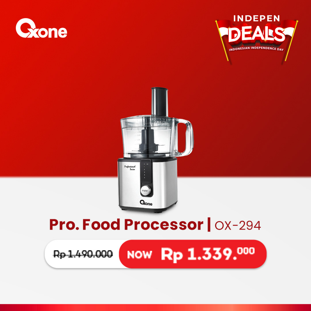 Jual Oxone OX294 Food Processor Jumbo 2L Penghalus Bumbu Original ...