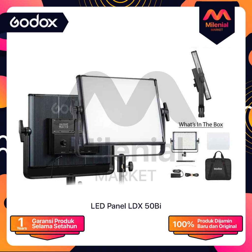 Jual Godox LDX50BI Bi-Color Panel Light Godox LDX50 Bi-Color LDX 50Bi | Shopee Indonesia