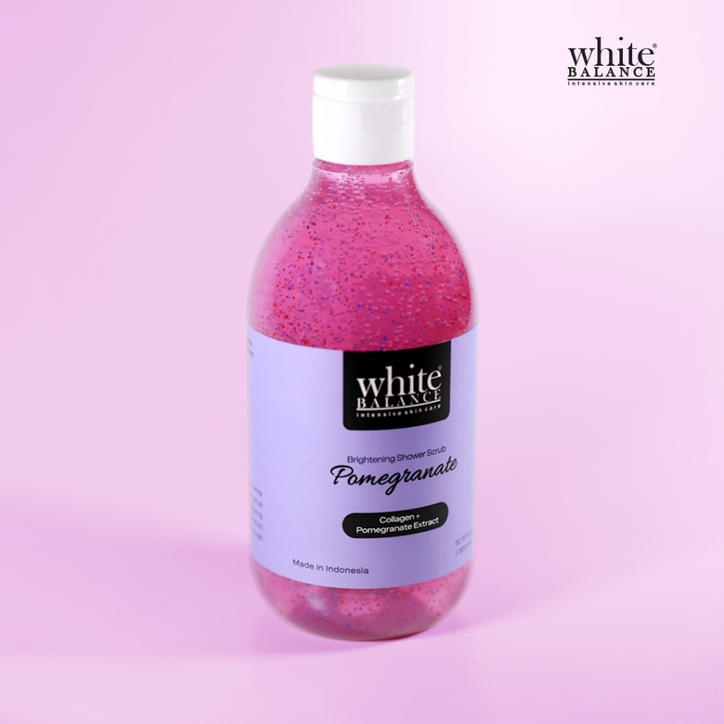 Jual White Balance Shower Scrubs - Pomegranate | Botol 300ml | Shopee ...