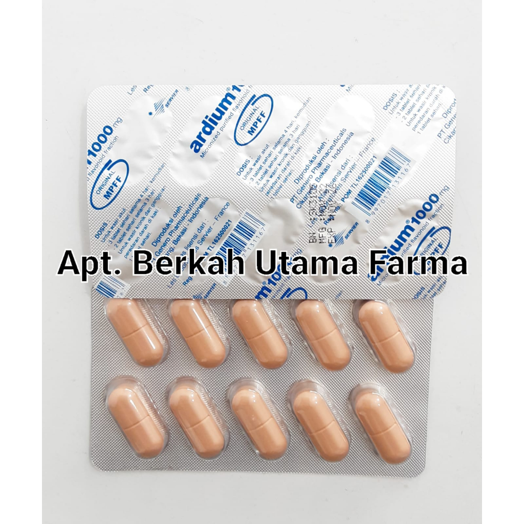Jual Ardium 1000 Tablet Strip isi 10 Tablet | Shopee Indonesia