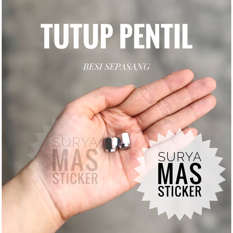 Jual tutup pentil besi ban motor mobil sepeda sepasang | Shopee Indonesia