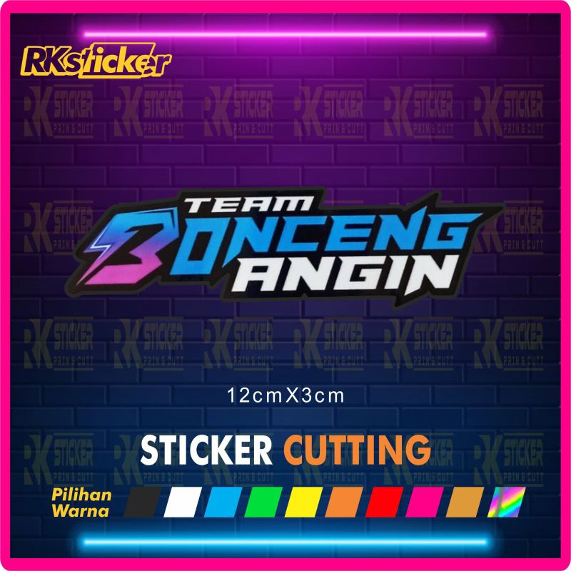 Jual STIKER TEAM BONCENG ANGIN STICKER MOTOR VIRAL | Shopee Indonesia