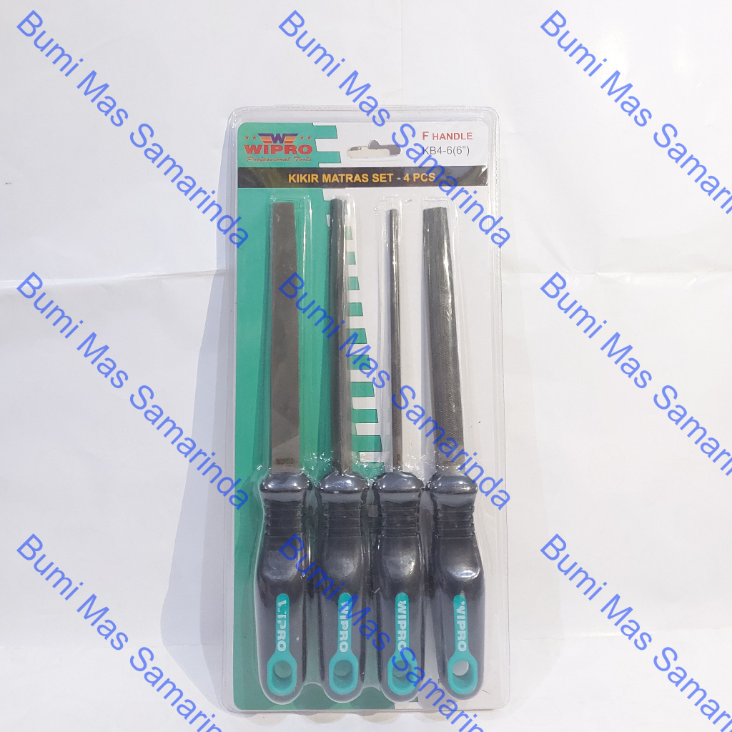 Jual WIPRO KIKIR SET BESI 4 PCS UKURAN 6 INCH KB4-6 / KIKIR SET MATRAS ...