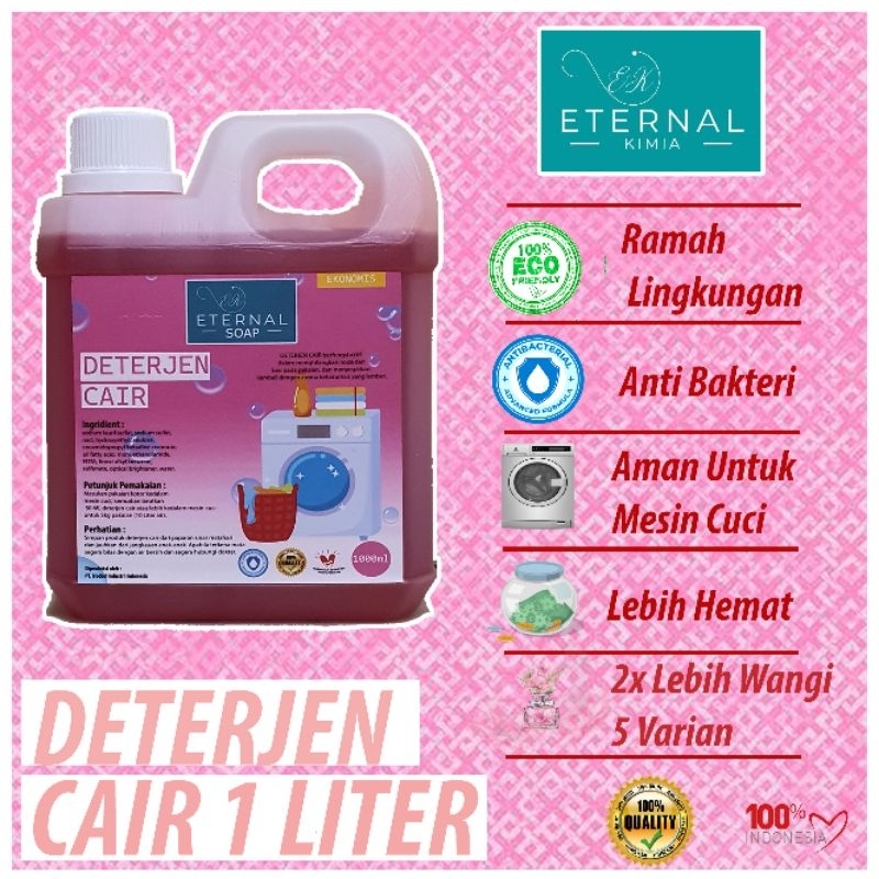 Jual Sabun Cair Detergen Cair Konsentrat Laundry 1 Liter | Shopee Indonesia