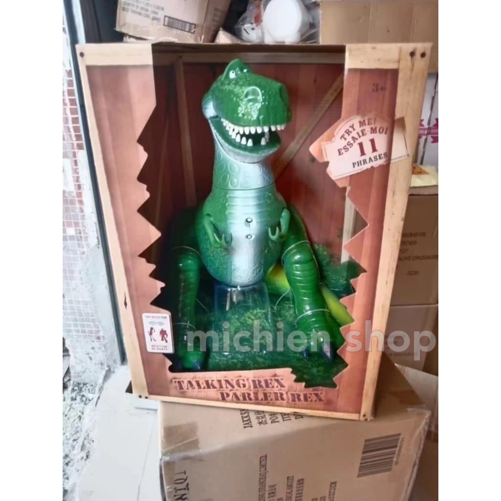 Jual toy Story Disney Store Rex Interactive Talking Action Figure ...