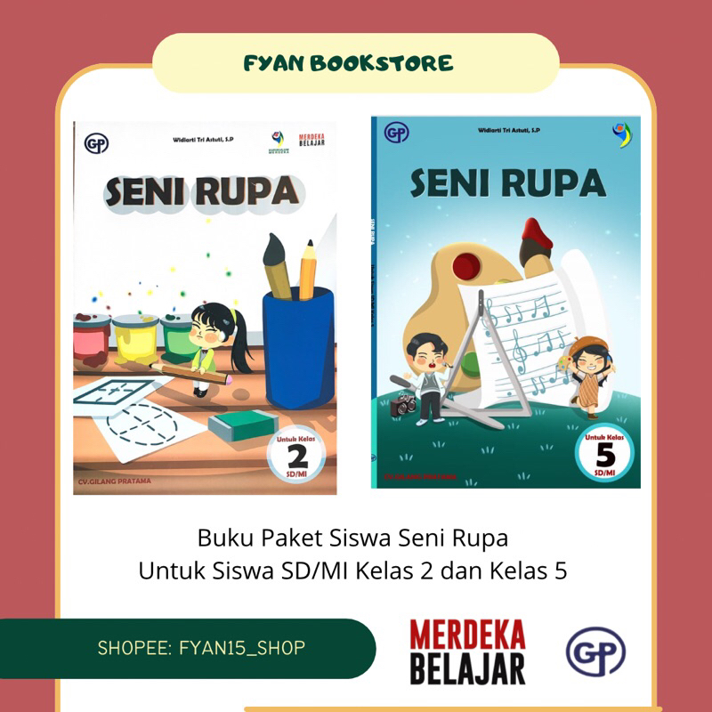 Jual Fyan Book Store: Buku Paket Siswa Seni Rupa Kurikulum Merdeka CV Gilang Pratama Jenjang SD ...