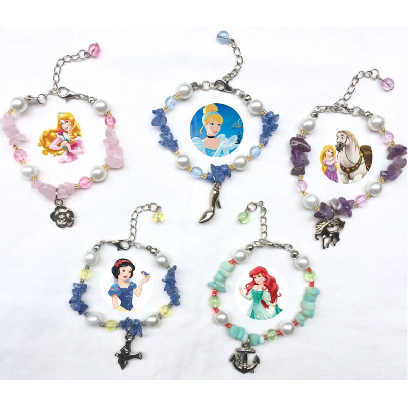 Jual Disney Princess Bracelet Edition || Gelang manik Princess ...