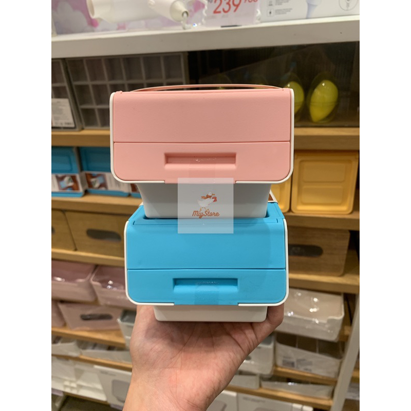 Jual MINISO Mini Storage Box With Wide Opening Box Kecil Mini / Mini ...