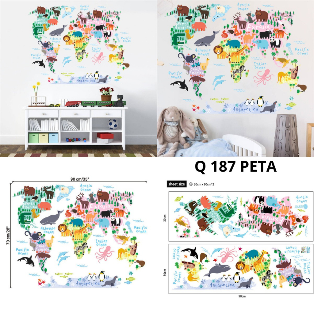 Jual LUCKY CAT - WALLSTICKER DINDING STIKER DINDING STICKER PETA STIKER ...