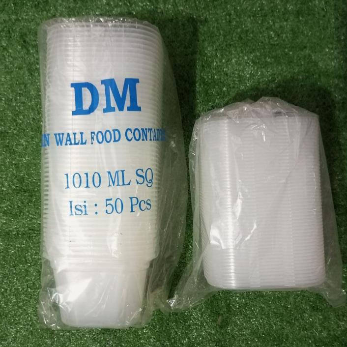 Jual Thinwall DM Square 1010 ML isi 50pcs | Shopee Indonesia