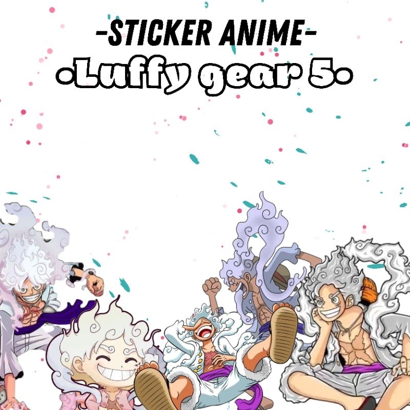 Jual Sticker Anime Luffy Gear 5 One Piece Waterproof | Shopee Indonesia