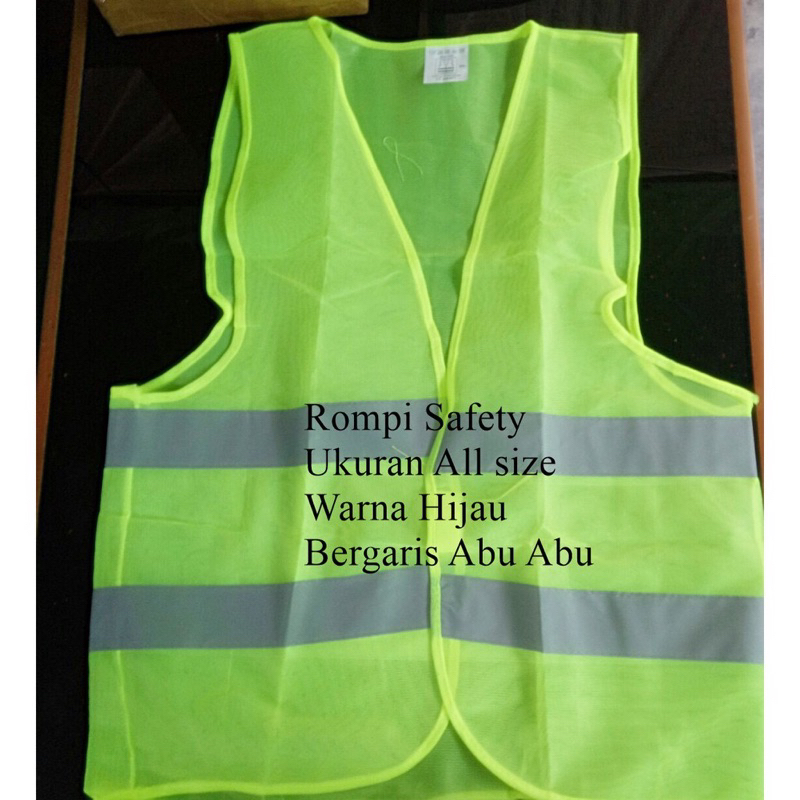 Jual Rompi Safety scotlight abu abu Warna Hijau | Shopee Indonesia