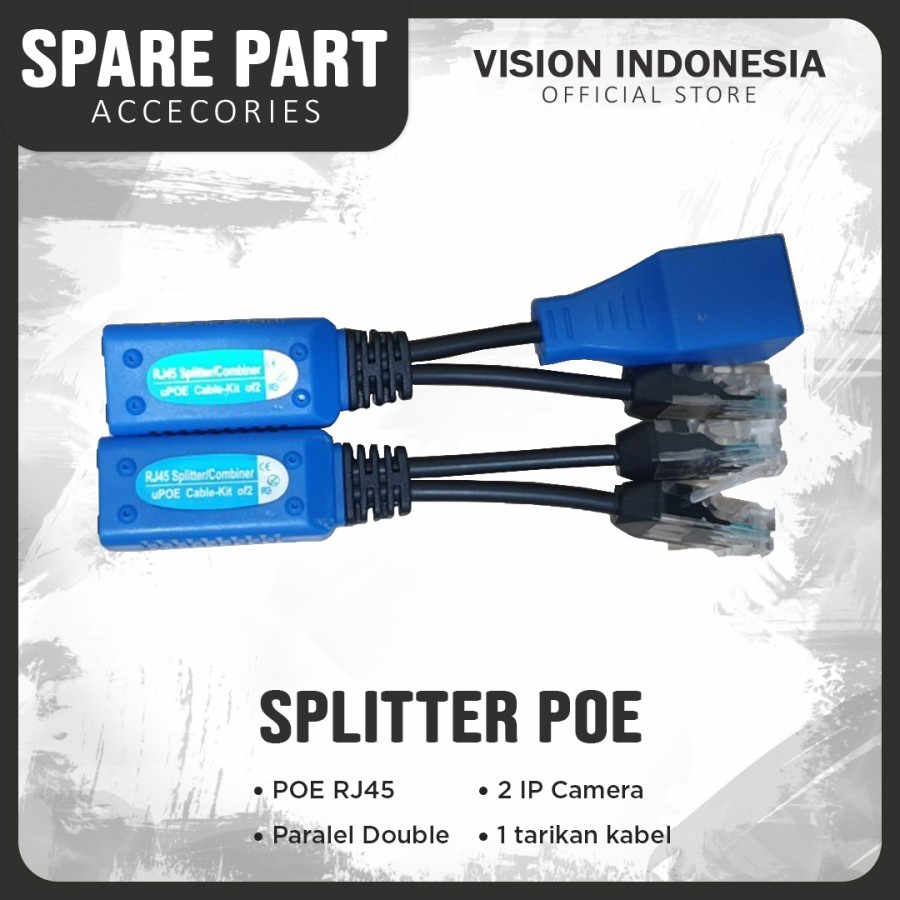 Jual Combiner Splitter IP Camera / Sambungan Paralel Double Output POE ...
