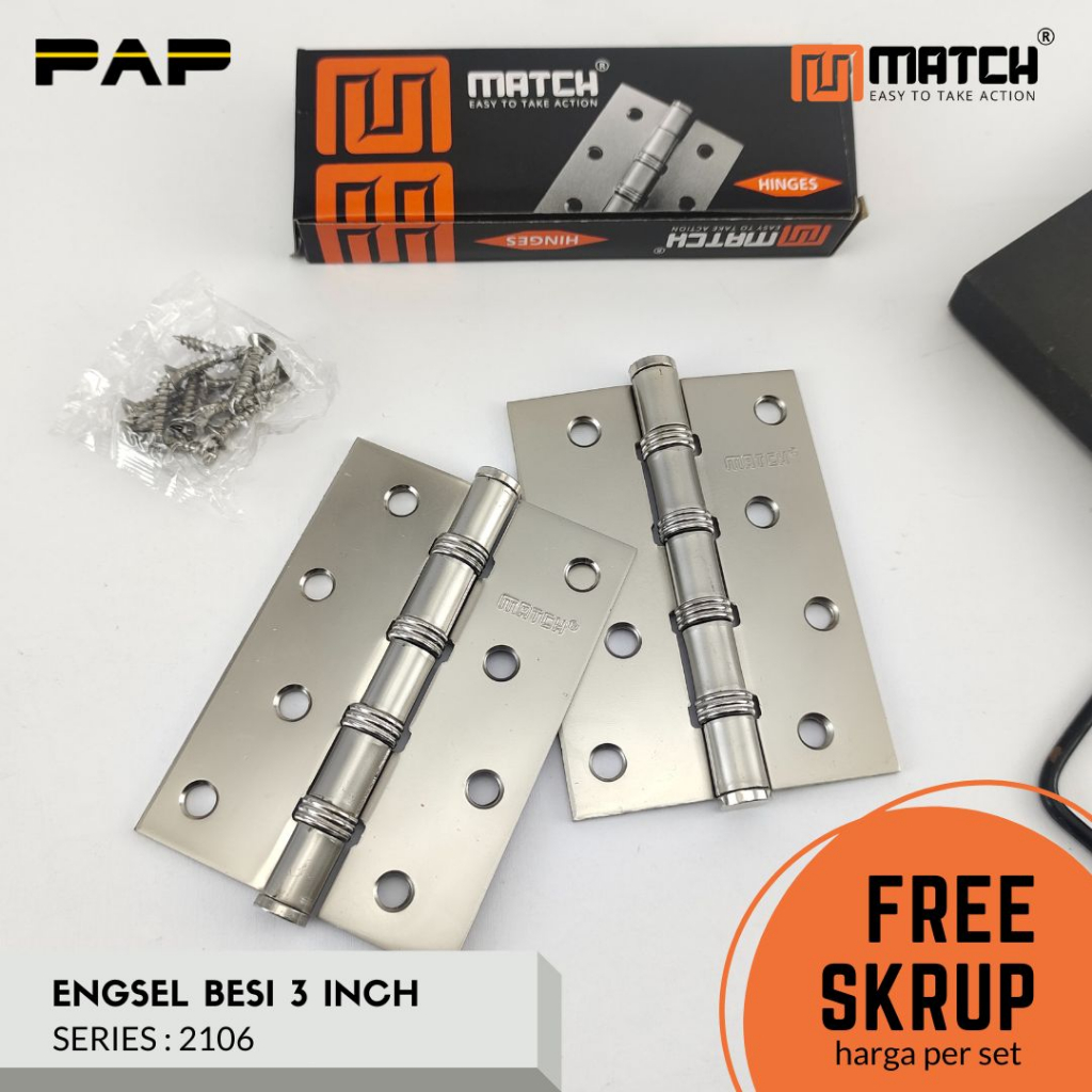Jual Engsel Besi Match 3" / 4" / 5 " inch Engsel Besi Pintu Jendela ...