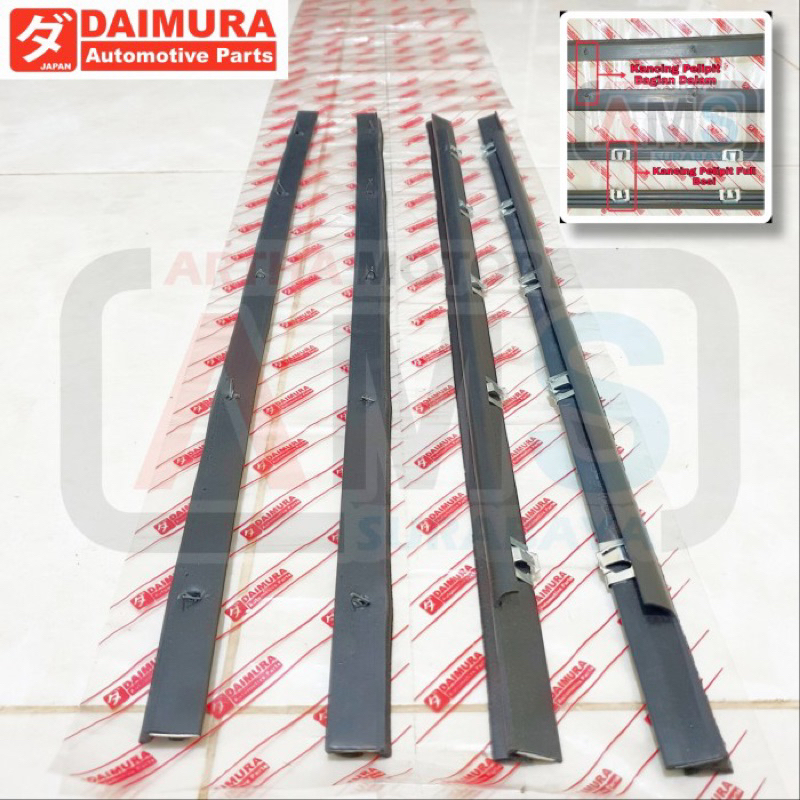 Jual [SET] Karet pelipit lis list kaca weather strip mobil Daihatsu ...