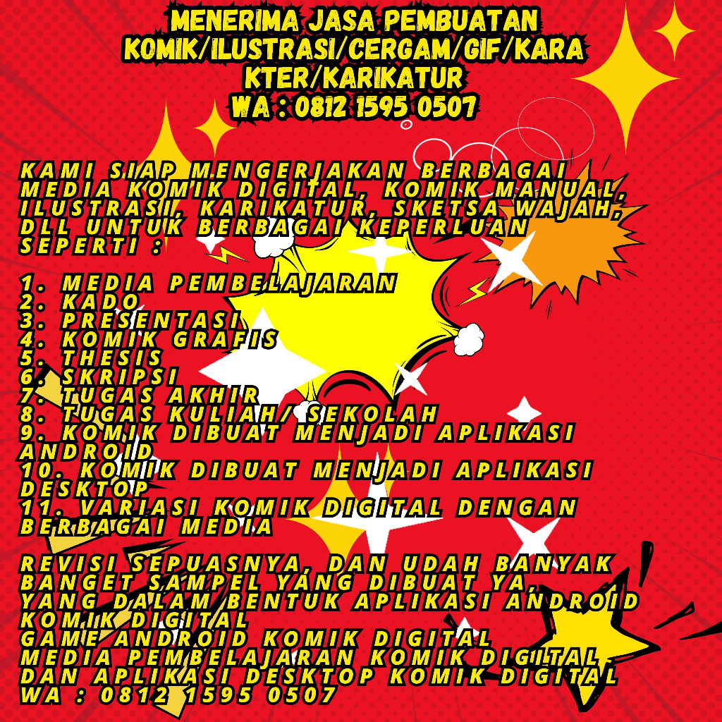 Jual JASA PEMBUATAN STORYBOARD, JASA MEMBUAT KOMIK STRIP UNTUK INTAGRAM ...
