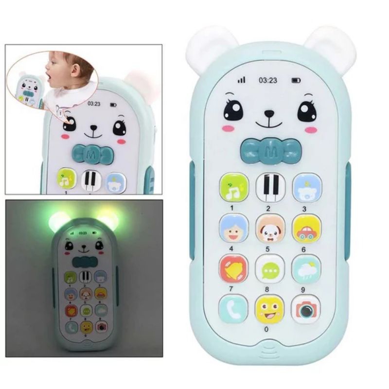 Jual Mainan Bayi Puzzle Music Mobile Phone BENTUK RANDOM HEWAN - HP ...