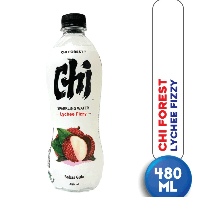 Jual Soda Water Chi Forest Lychee Fizzy Sparkling Water Air Soda 480 mL | Shopee Indonesia