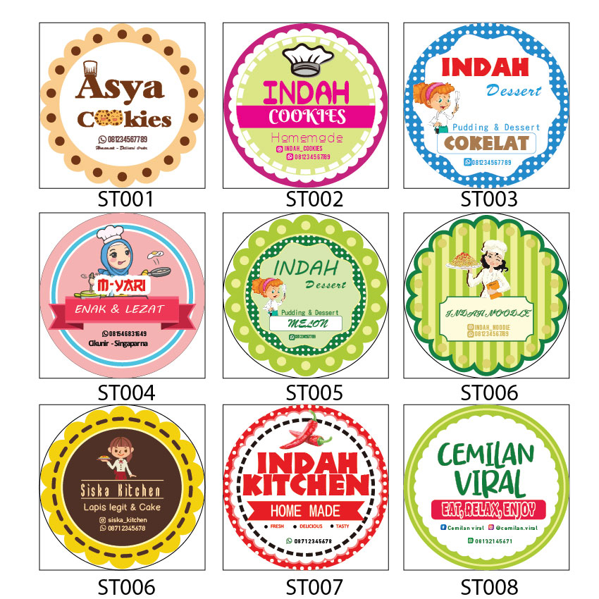 Jual STIKER LABEL / JASA CETAK STIKER BENTUK BULAT/LINGKARAN| STICKER | CETAK STIKER | STIKER ...