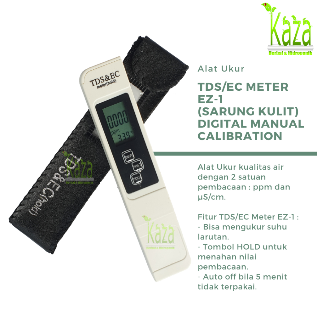 Jual TDS EC Meter EZ-1 Digital Manual Calibration - Alat Ukur Kualitas Air | Shopee Indonesia