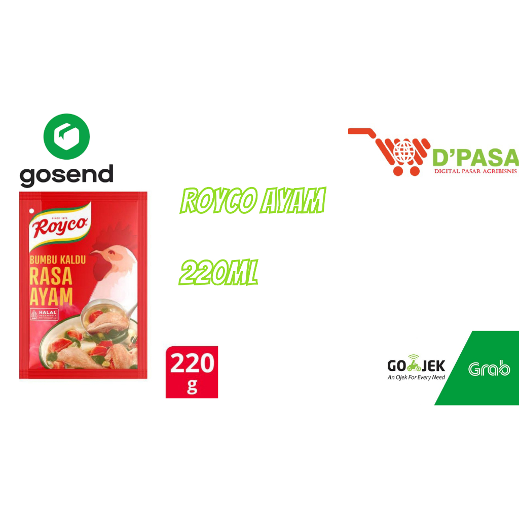 Jual KIRIM INSTAN Royco Bumbu Penyedap Makanan Rasa Kaldu Sapi 220G ...
