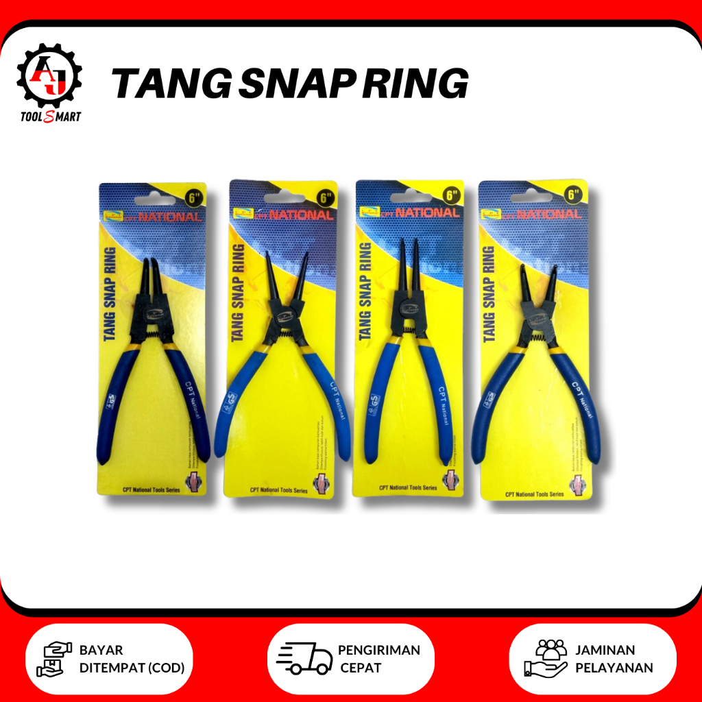 Jual Tang Snap Ring CPT National 6 Inch Lurus Tutup Lurus Buka Bengkok ...