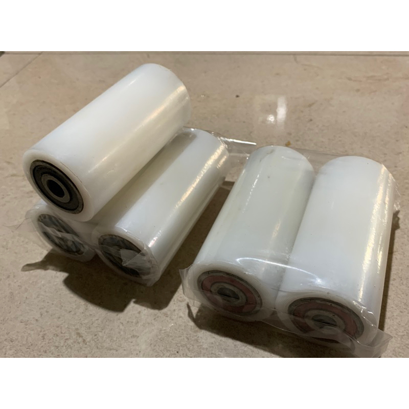 Jual RODA NILON ROLLER BESAR DIAMETER ROLER 45 MM BERING 6300 | Shopee ...
