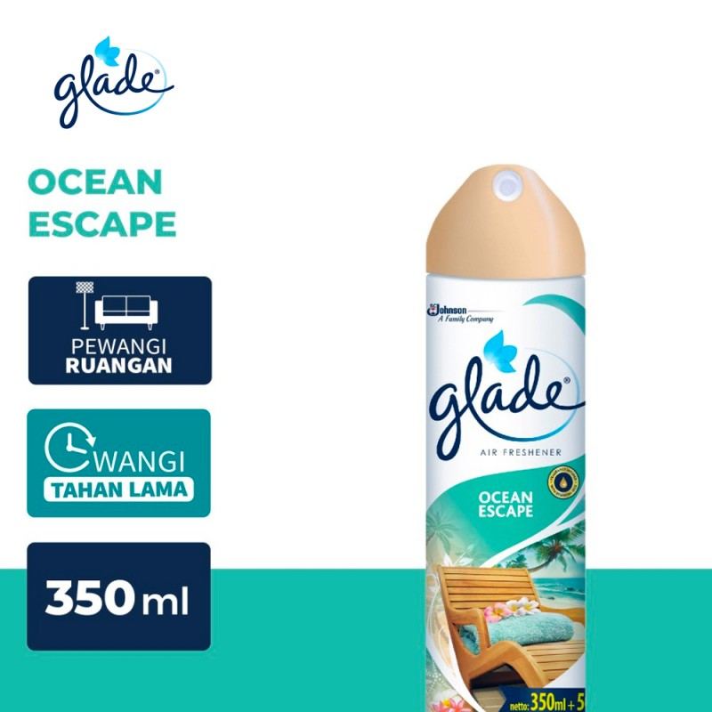 Jual Glade Aerosol Ocean Escape 350ml Spray Pengharum Ruangan | Shopee ...