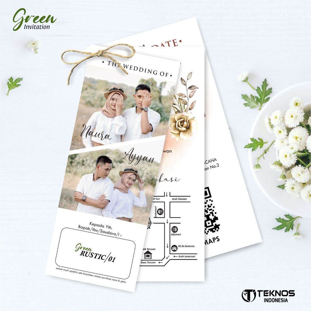 Jual UNDANGAN PERNIKAHAN GREEN RUSTIC ELEGANT- UNDANGAN NIKAH CUSTOM ...